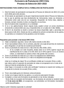 Formulario de Postulación UWC Chile Proceso de Selección 2021-2022