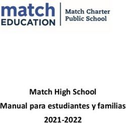 Match High School Manual para estudiantes y familias 2021-2022